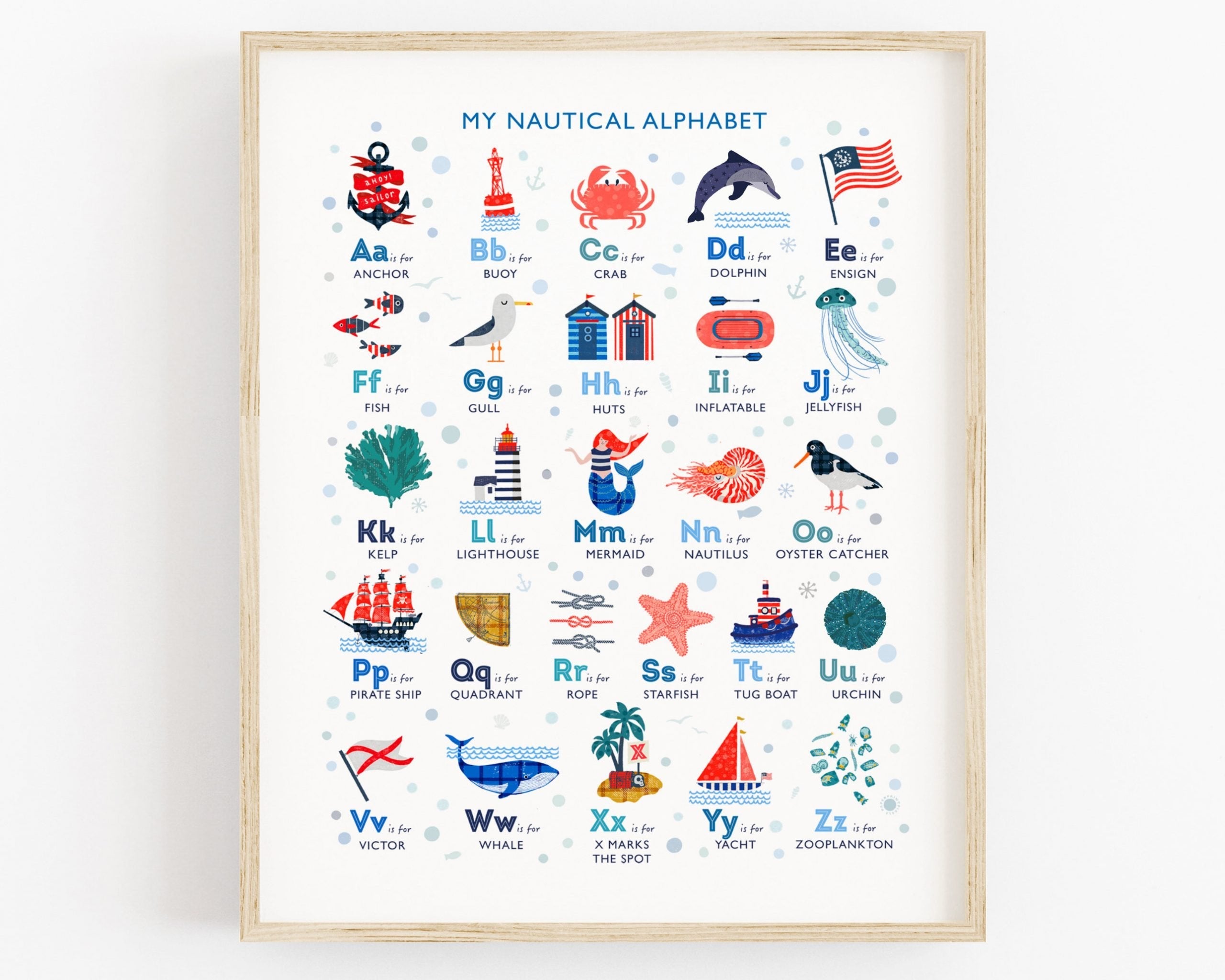 Nautical Alphabet Print – PaperPaintPixels